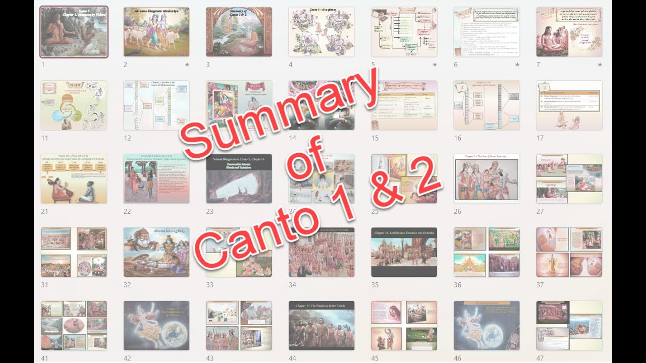 Srimad Bhagavatam - Summary of Canto 1 & 2 - YouTube