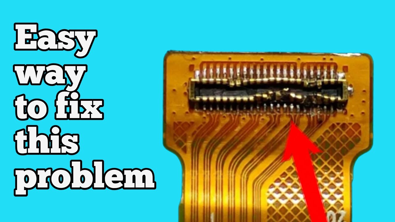 Do this to fix any Lcd connector 💯👍 - YouTube