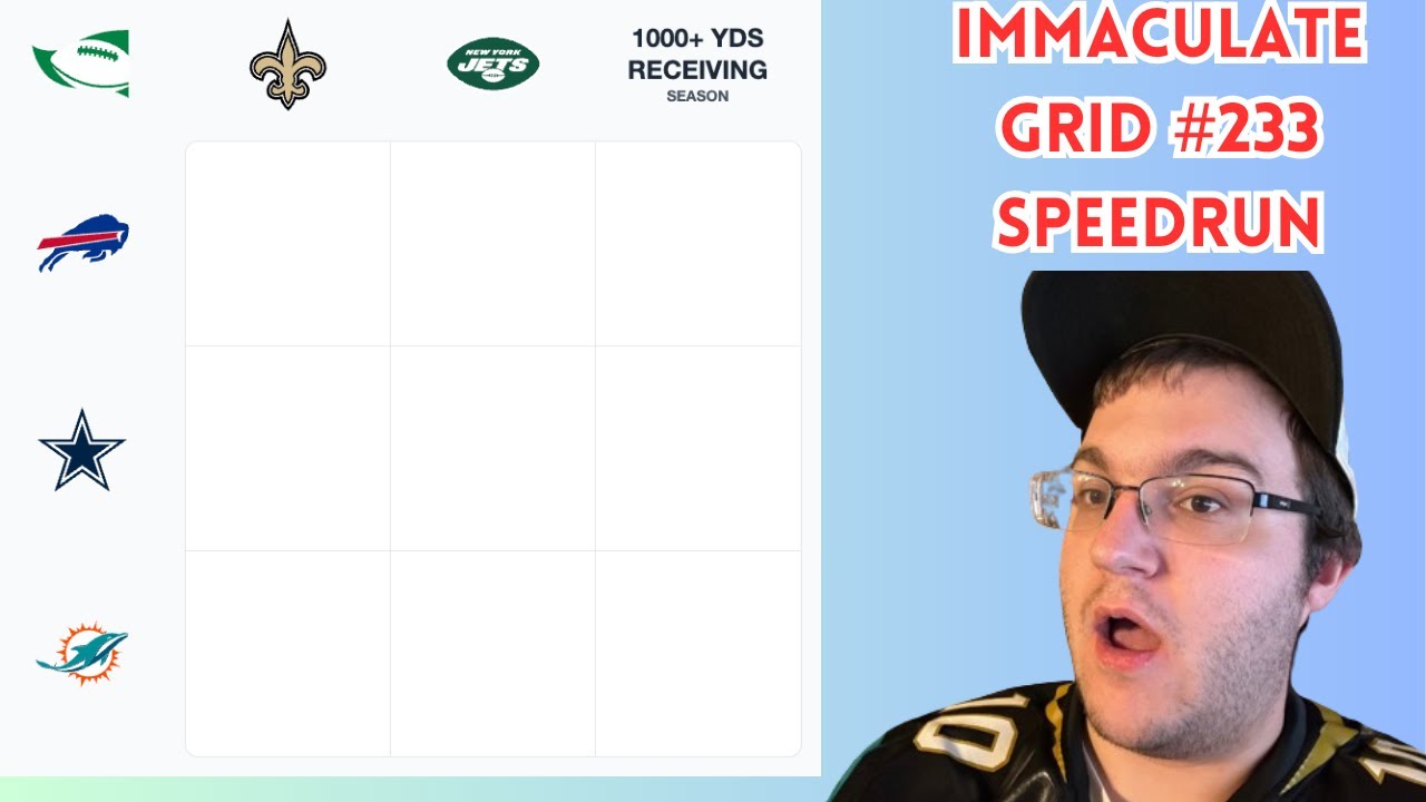 60 SECOND SPEEDRUN: JG9 Plays Immaculate Grid #233 - YouTube