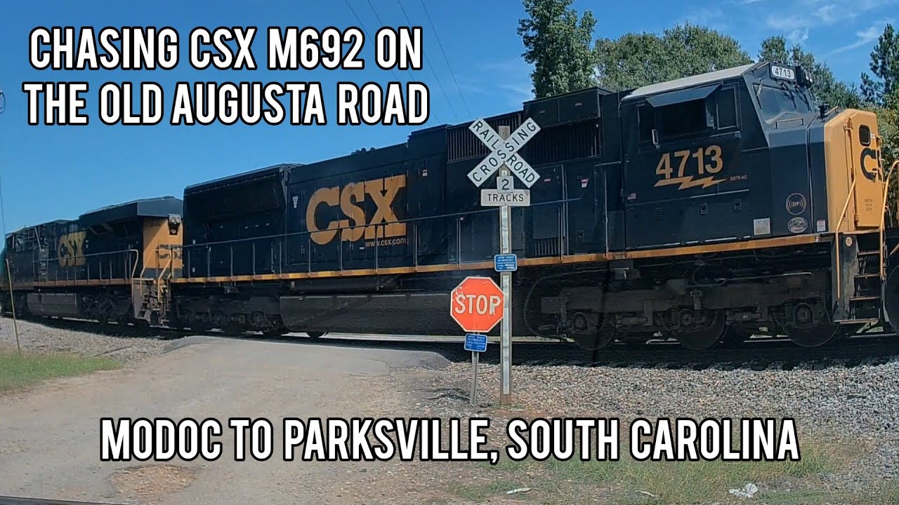Taking the Old Road to Chase CSX M692 from Modoc to Parksville, South ...