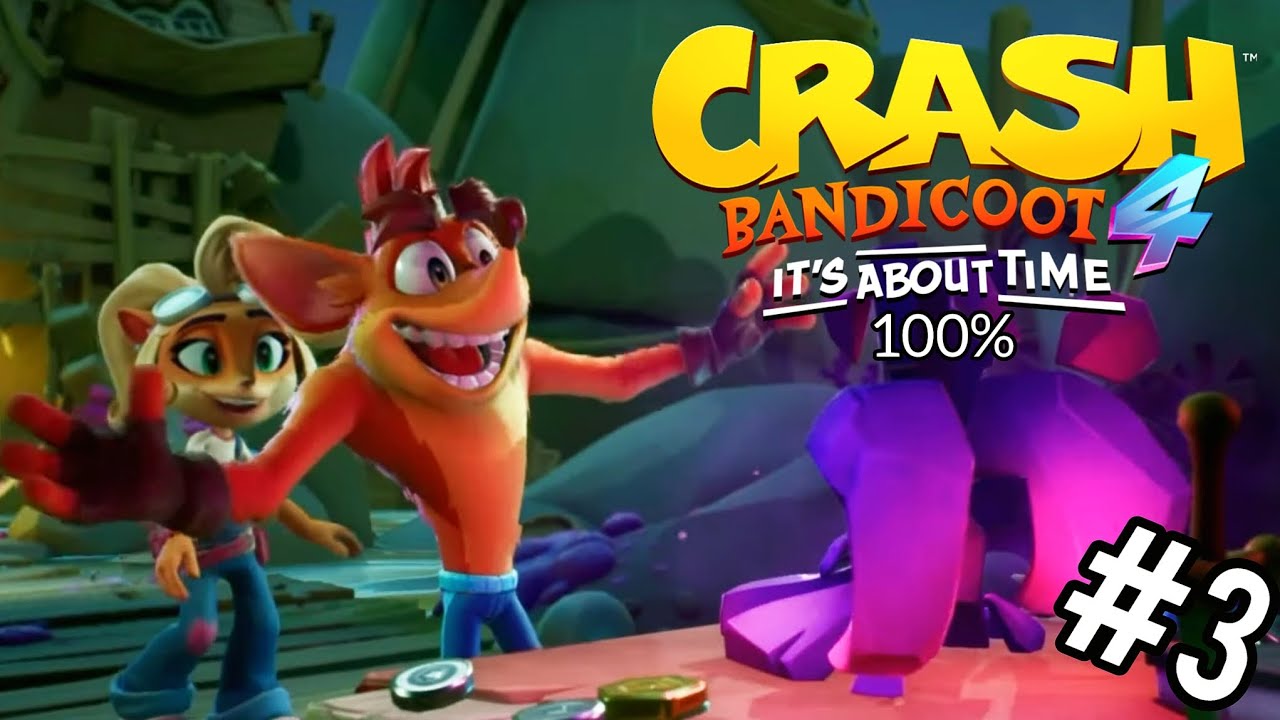 CRASH BANDICOOT 4 100% - #3: Akano, a Máscara da Matéria Escura ...