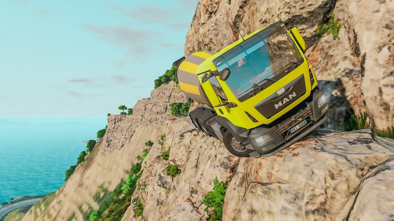 Trucks Vs Cliff Roads - BeamNG.drive #41 - YouTube