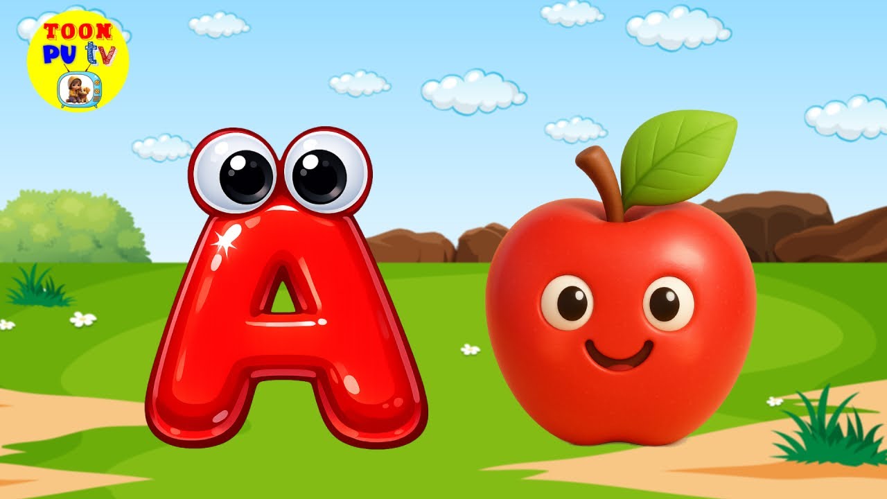 ABC Song | A for Apple | nursery rhymes | Learn Uppercase & Lowercase ...