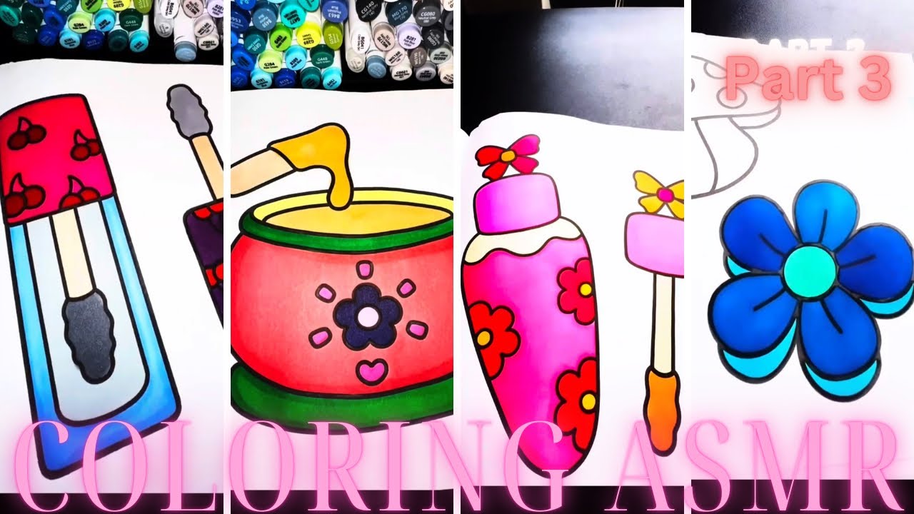 Satisfying ASMR Coloring | Relaxing and Calming - YouTube