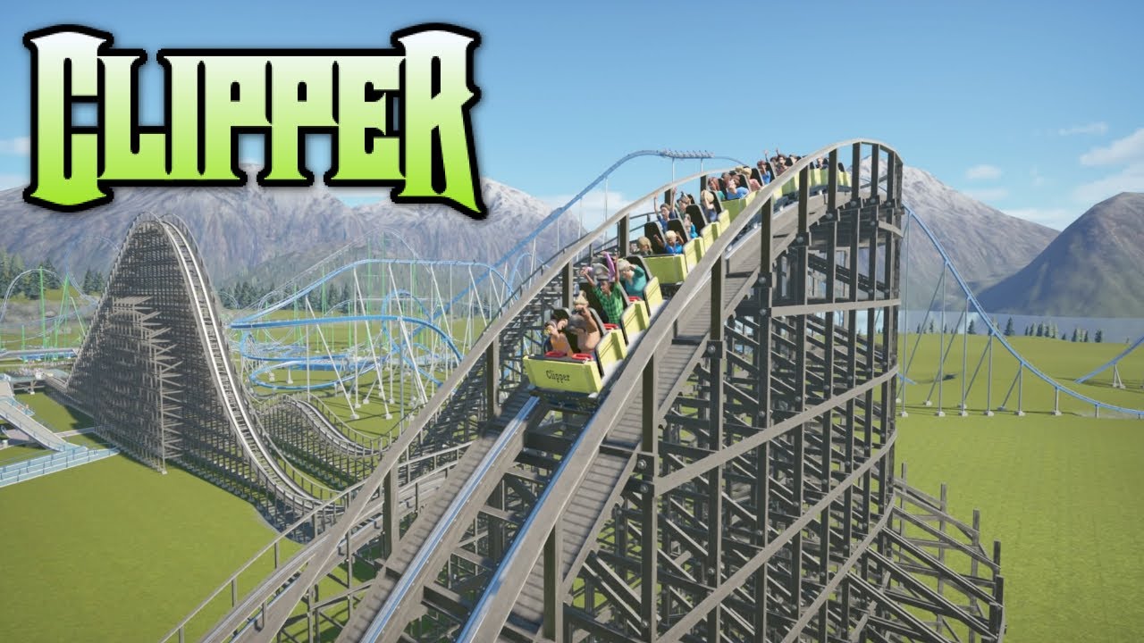 Clipper - Mount Maple - Planet Coaster (PTC Wooden Coaster) - YouTube