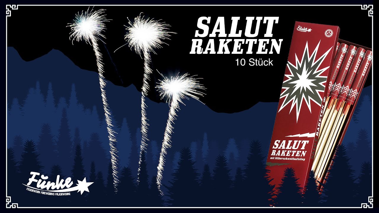 Salut-Raketen mit Silberschweifaufstieg - Salute Rockets [Batch 2022 ...