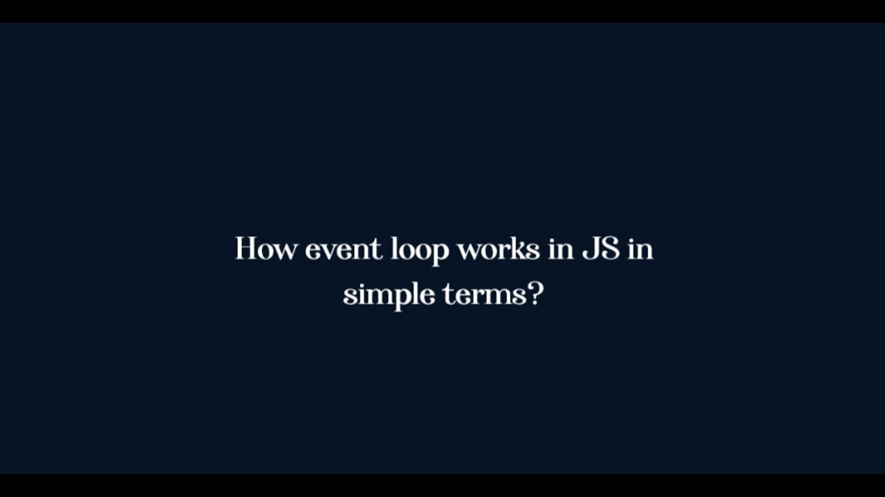 I ASKED GPT - How Event Loop Works in JS in Simple Terms? - YouTube