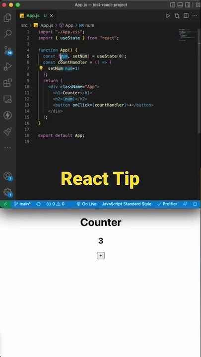 React Tip | How to use prevState to update your state | - YouTube