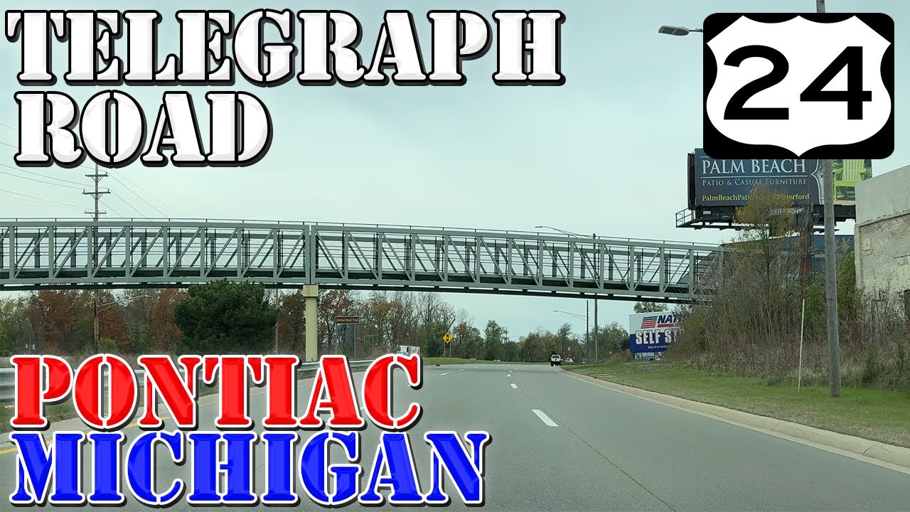 US 24 North - Telegraph Rd - Southfield to Pontiac - Michigan - 4K ...