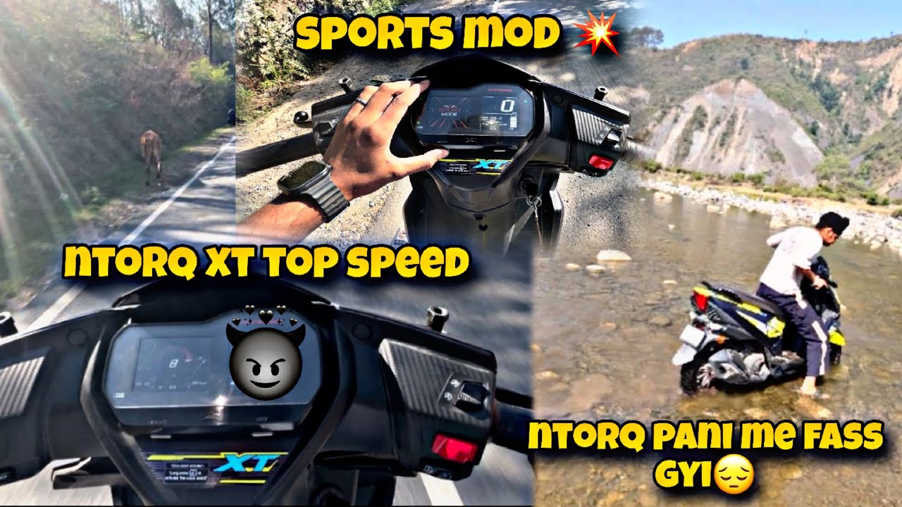 Ntorq xt fas gyi🥵Ntorq xt sports mood speed test/ rajghar ride /ntorq ...