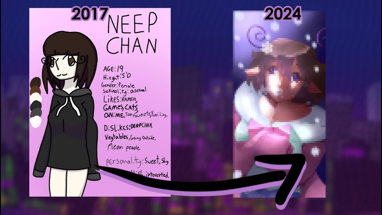 redesigning a 5 year old oc - YouTube