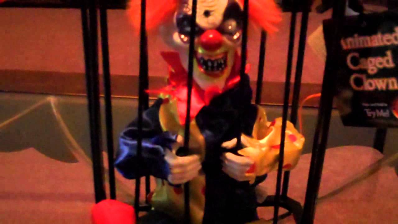 Animated Demonic Scary Clown In A Cage Toy - YouTube