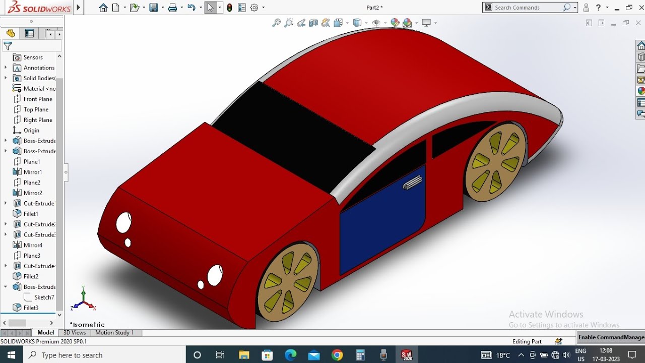 Car Design model in Solidworks |3D animation Car Design #solidworks # ...