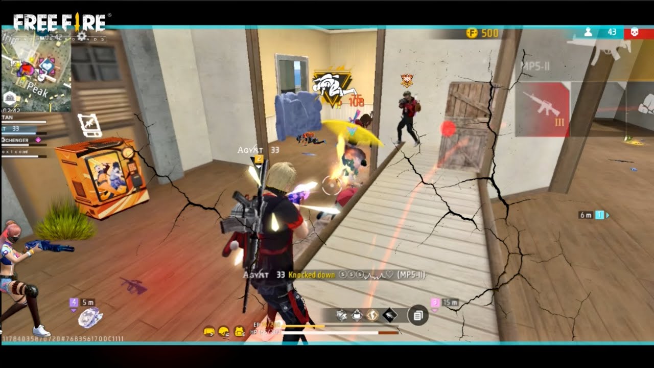 Br Rank 💪Mp5+M4A1 99%Headshot Rate ⚡| Solo Vs Squad Full Gameplay ...