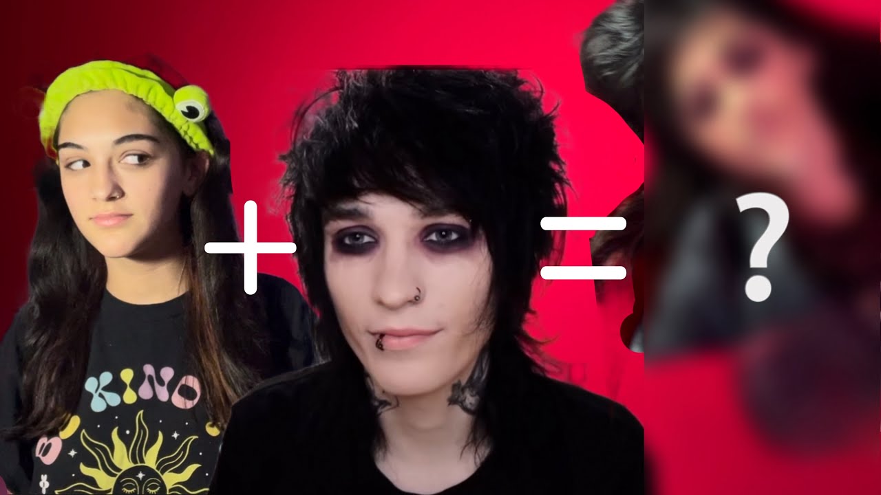 Doing Johnnie Gilbert’s makeup and hair tutorial. (TURNING EMO) - YouTube