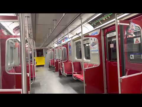 Bombardier T1 TTC Subway Train Ride on line 2 to Kennedy Stn - Inside ...