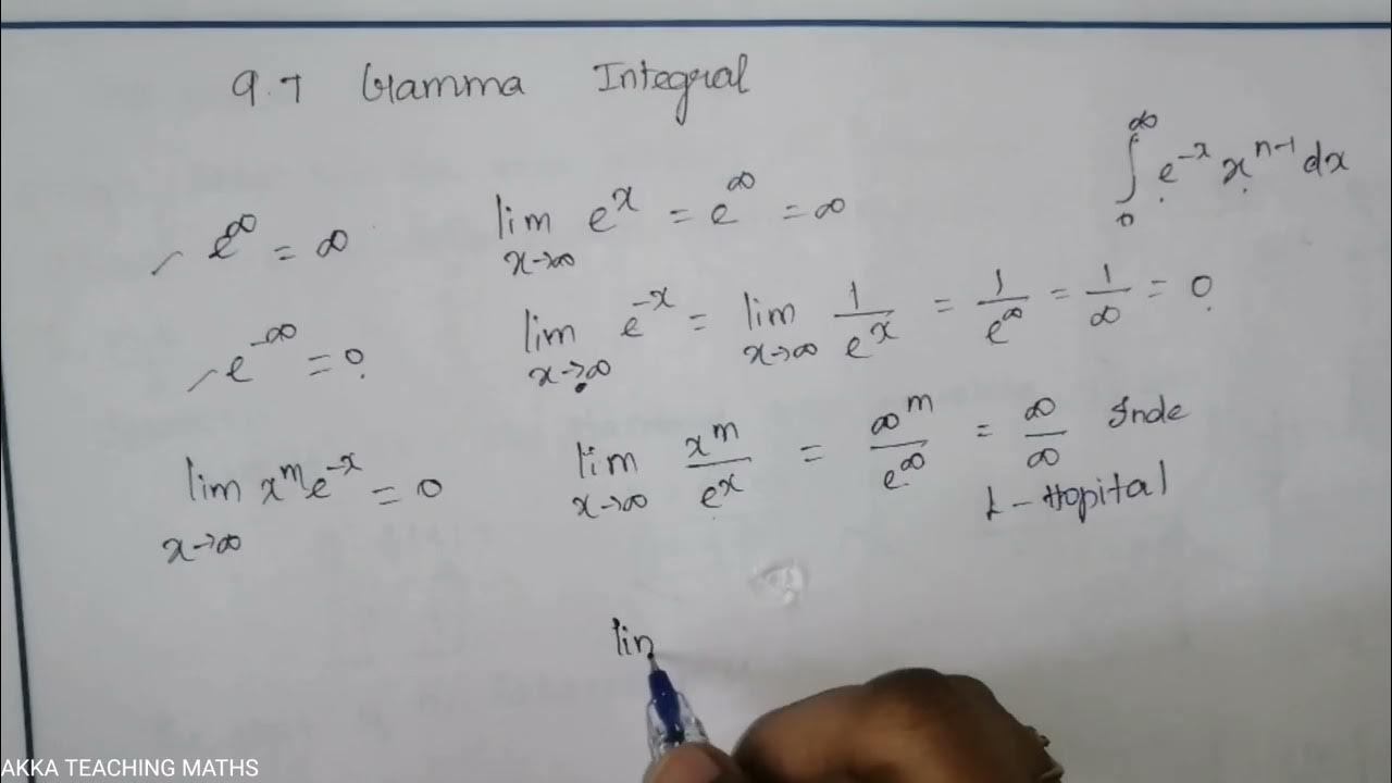 12th Maths|Chapter:9|Exercise 9.7 Introduction Gamma Integral - YouTube