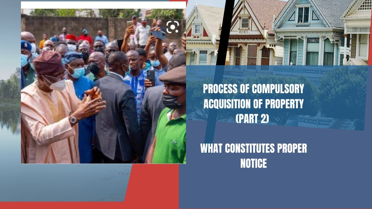 The process of compulsory acquisition of property for a public purpose ...