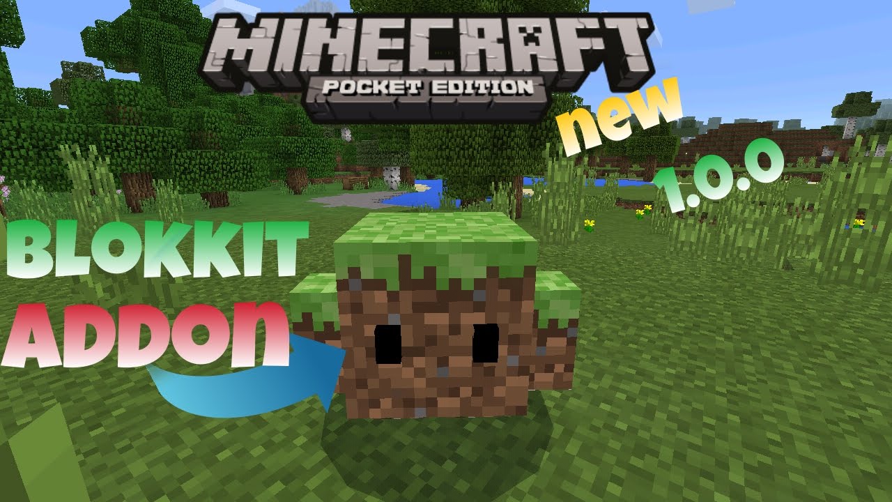 Minecraft PE - BLOKKIT ADDON IN MCPE 1.0.0 - YouTube