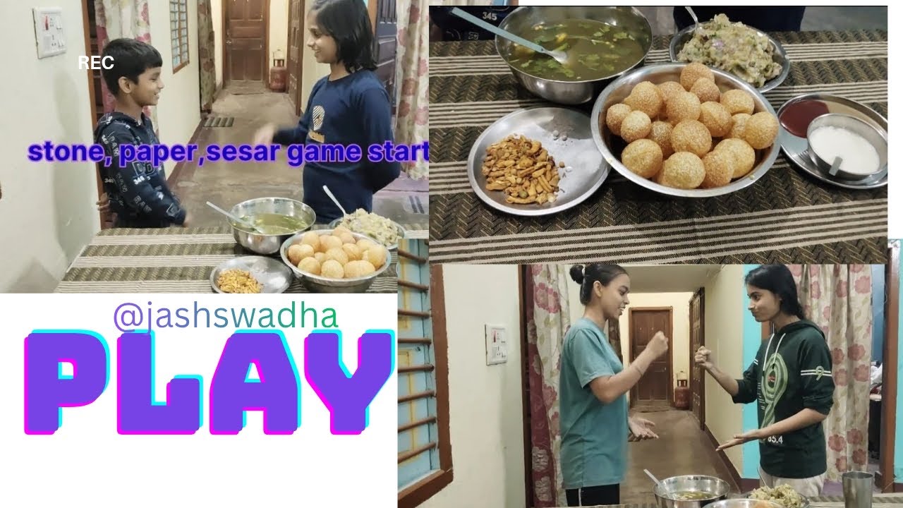 Panipuri recipe with stone paper sesar game 😋👍 - YouTube