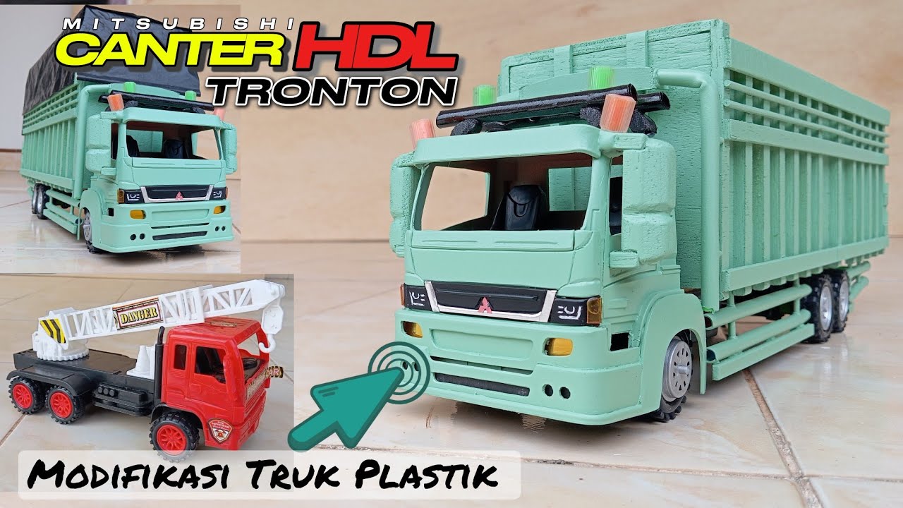 Modifikasi truk plastik canter style Jambi - YouTube