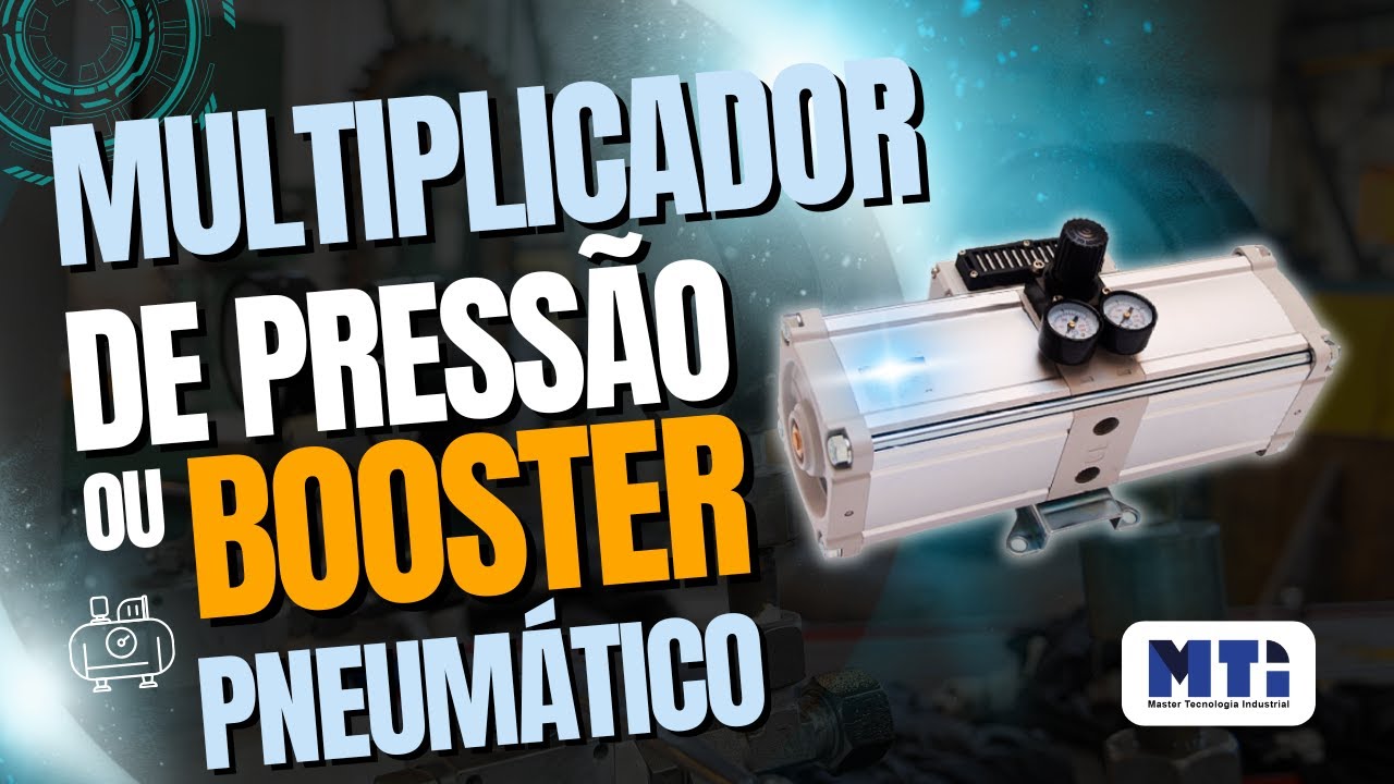 Booster Pneumático Para MULTIPLICAR a Pressão de Ar Comprimido ...