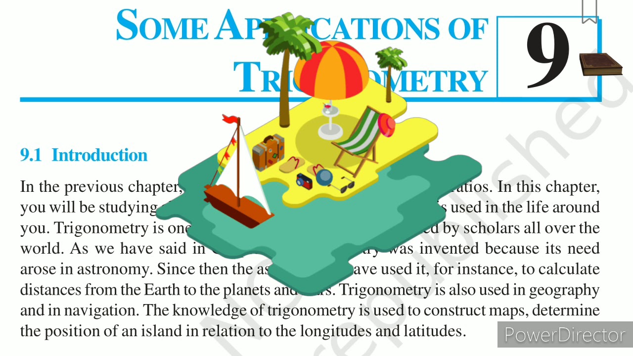 Some Applications of Trigonometry - Introduction to the chapter. - YouTube