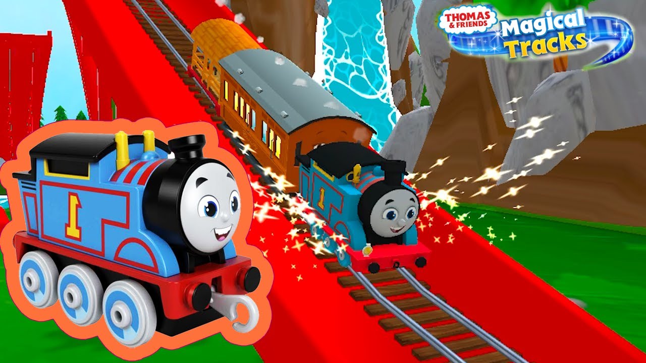 Thomas & Friends Magical Tracks! 🔵🌈 Thomas Makes a Huge Jump Across Red ...