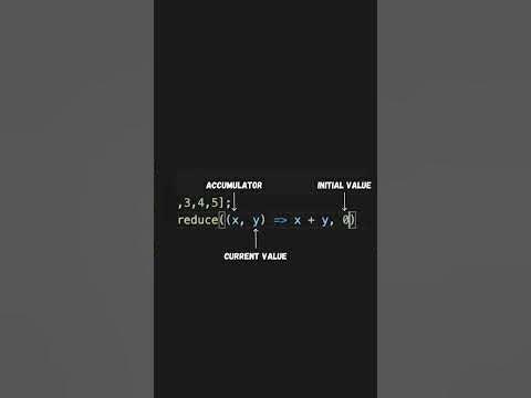 how to use the reduce method in JavaScript (ES6) #javascript #coding - YouTube