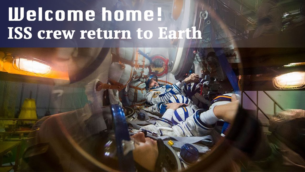 Live: Welcome home! ISS crew return to Earth远征53队员搭乘联盟号宇宙飞船返回地球 - YouTube