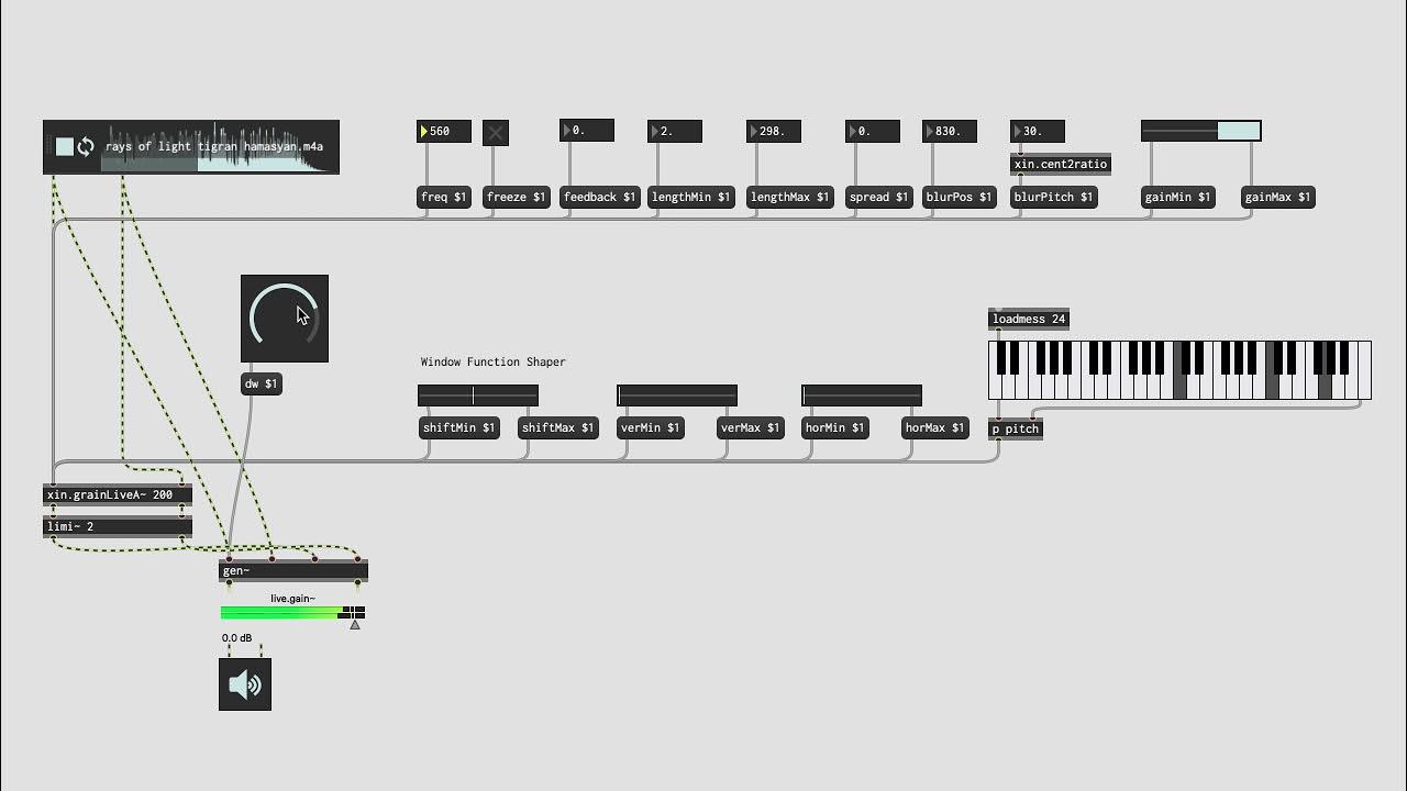 Max MSP - Granular effect - YouTube
