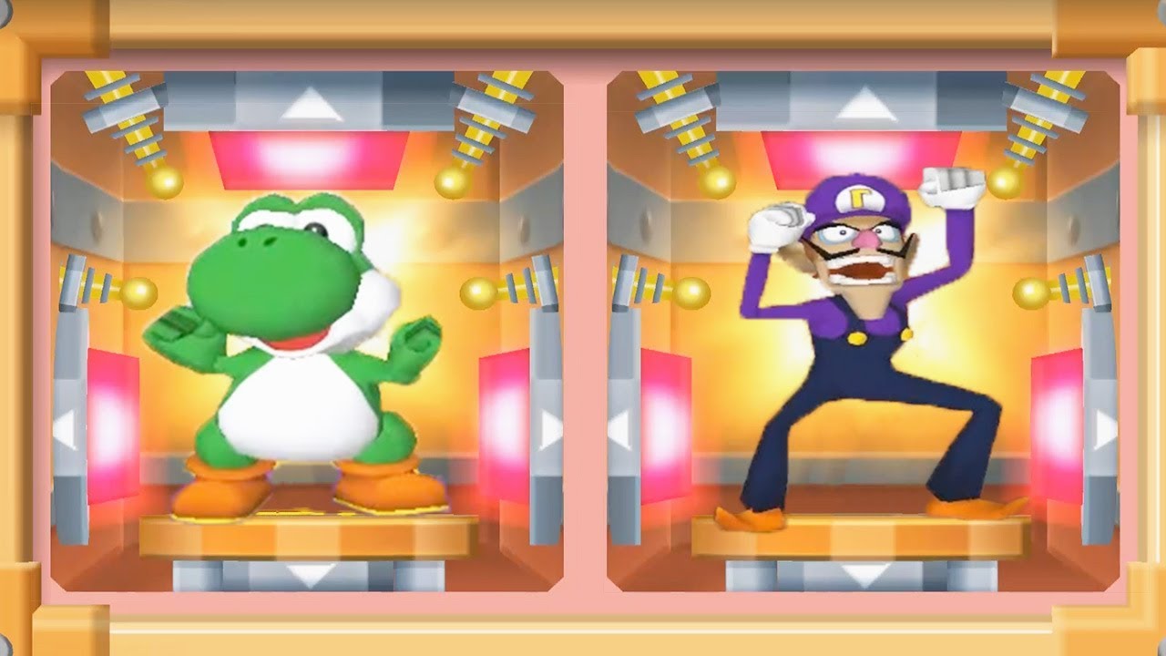 Mario Party 7 - 8 Player Ice Battle - Yoshi Mario Daisy Boo Waluigi All ...