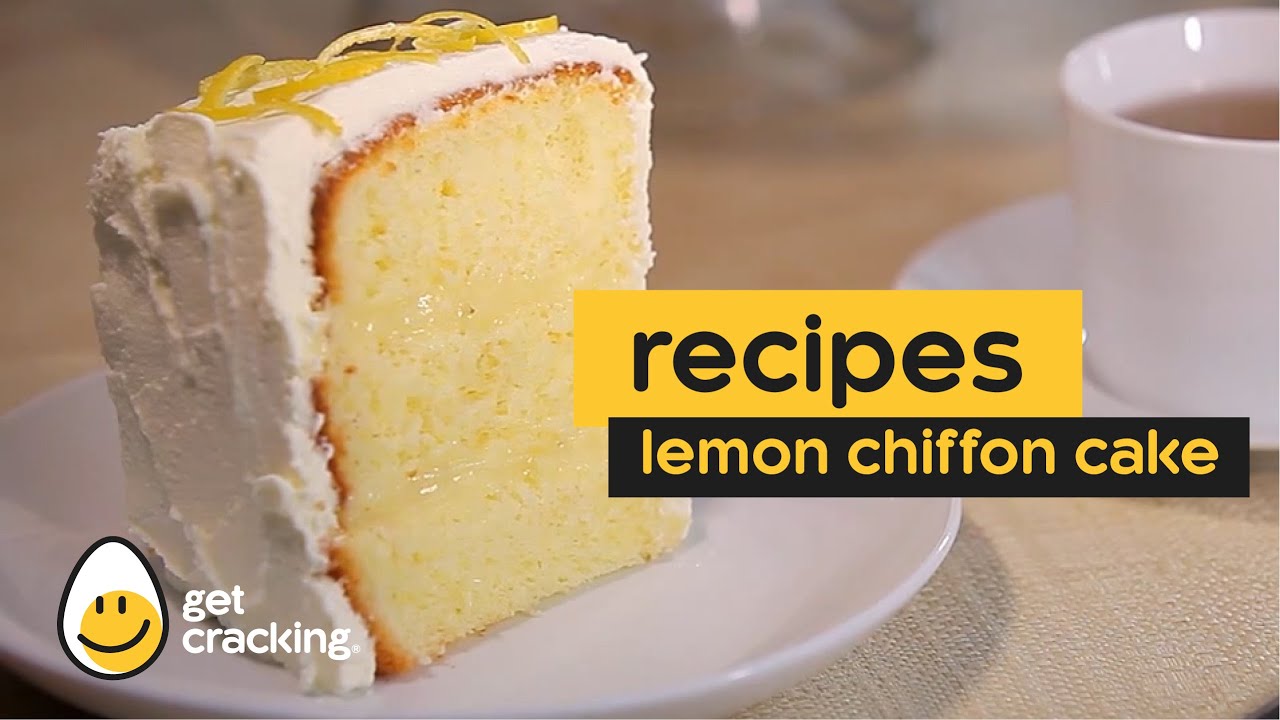 Lemon Chiffon Cake Recipe with Lemon Filling - YouTube