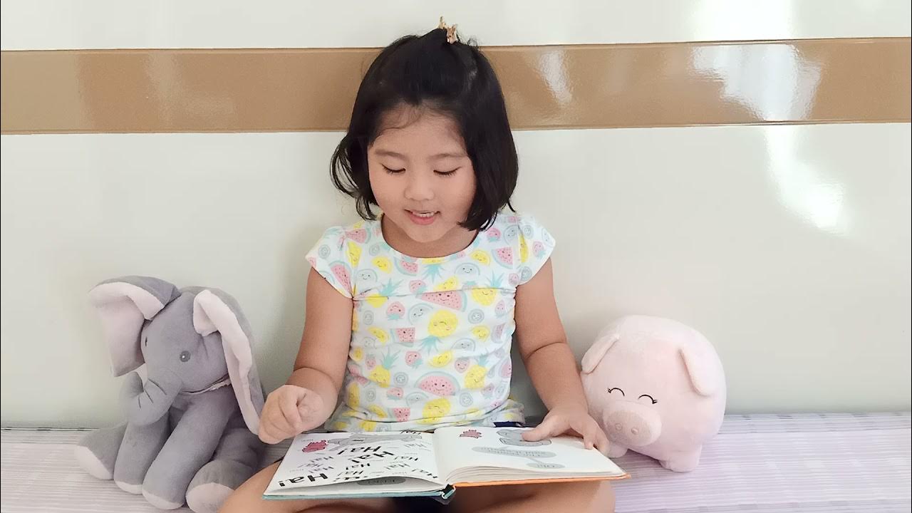 Read out loud Piggie and Gerald book, the title is We Are In a Book! by ...
