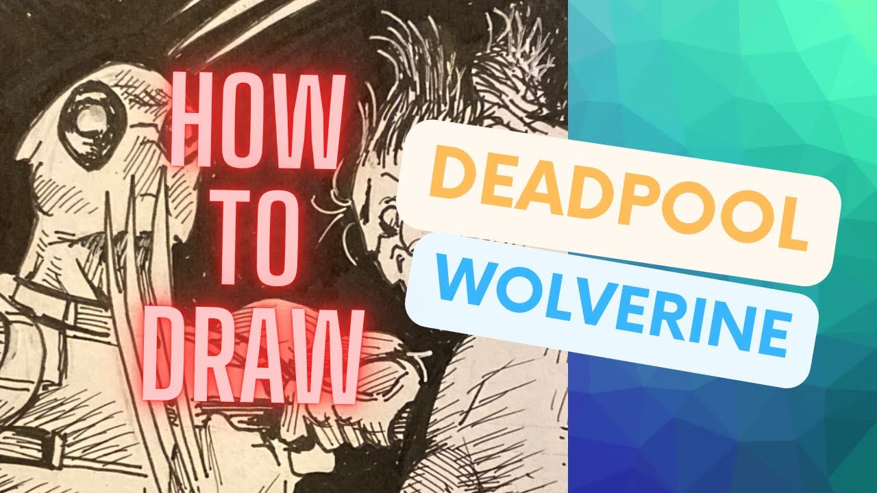 How to draw Deadpool vs Wolverine - YouTube