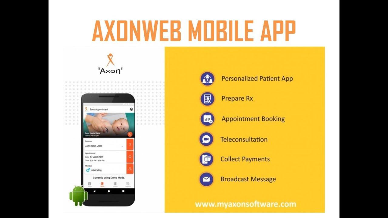 How to use the axon web app, user guide for patients. - YouTube