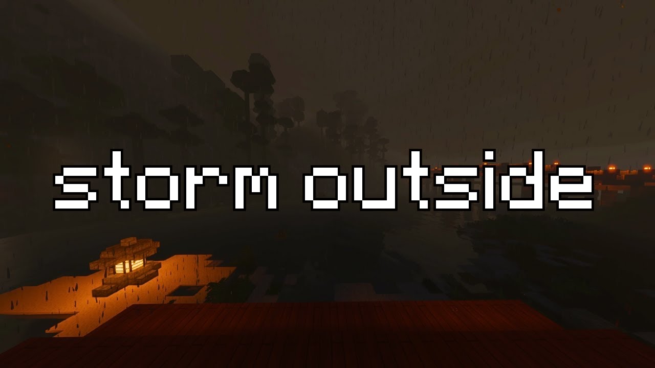 stormy riverside calm... (minecraft storm ambience) - YouTube