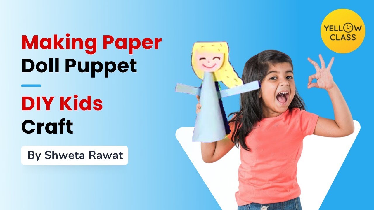 How To Make Paper Puppet Easy Doll Puppet Making Idea DIY Kids Craft Shweta Mam Yellow How To Make Paper Puppet Easy Doll Puppet Making Idea DIY Kids Craft Shweta Mam Yellow