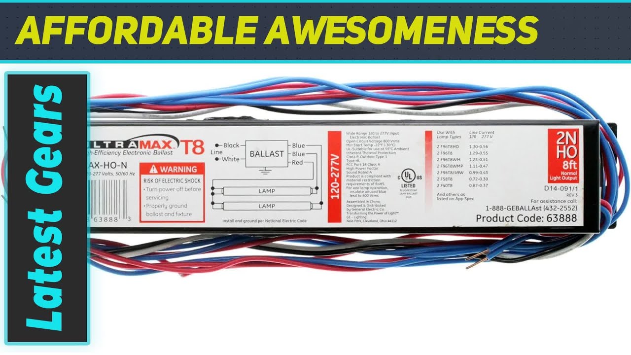 GE ProLine GE286MAX-HO-N: The Best T8 High Output Fluorescent Ballast ...