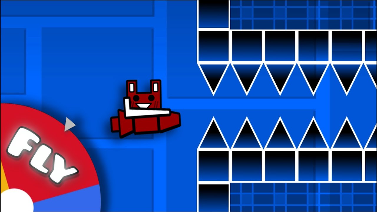 Geometry Dash but a Wheel Controls Everything - YouTube