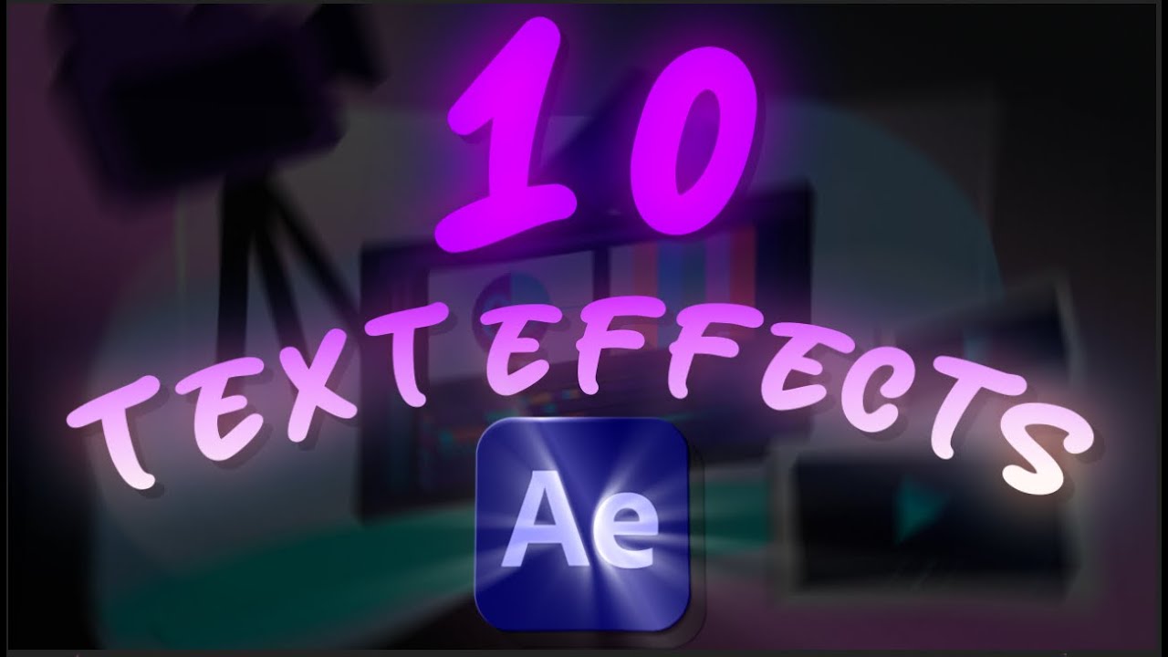 10 EASY Text Effects for After Effects - YouTube