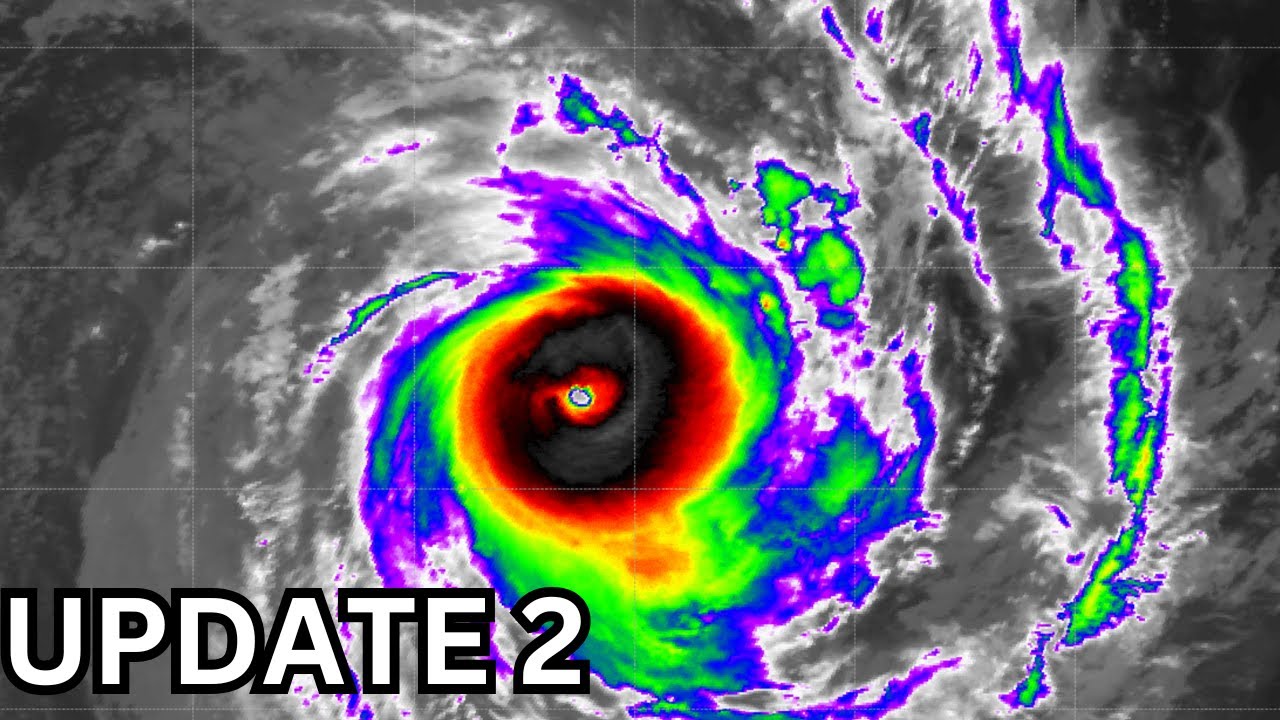 Cyclone Courtney Becomes a Category 5... - YouTube
