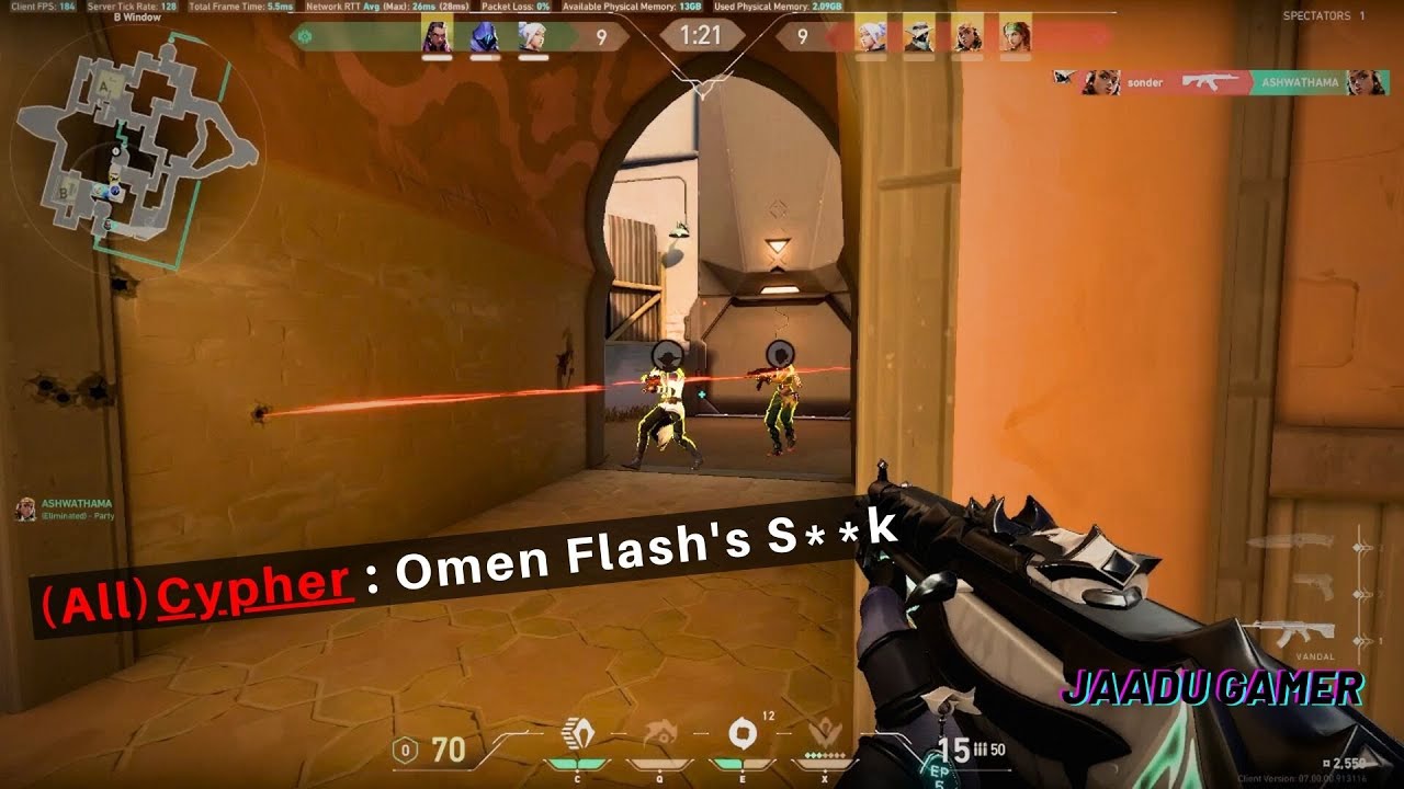 Omen is one fire in Valorant | Omen Dominates with 20+ Kills in ...
