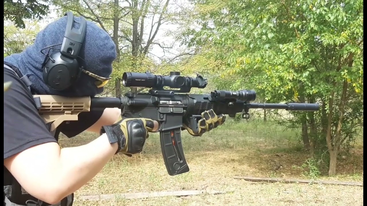 AR15 with CMMG 22lr Conversion Kit Suppressed with Rugged Oculus ...