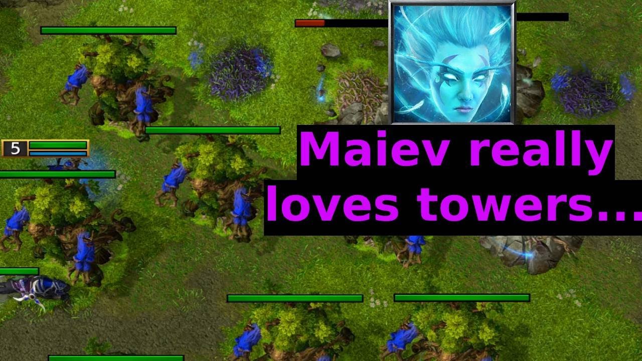 Warcraft 3 - challenge - Elf towers attack - YouTube