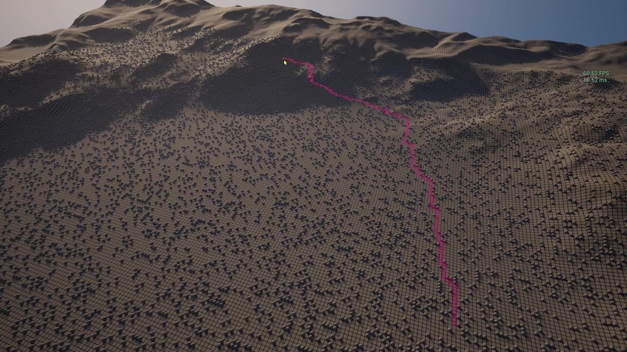 Large Scale A Pathfinding 100000 Tiles Ue5 Cook Youtube