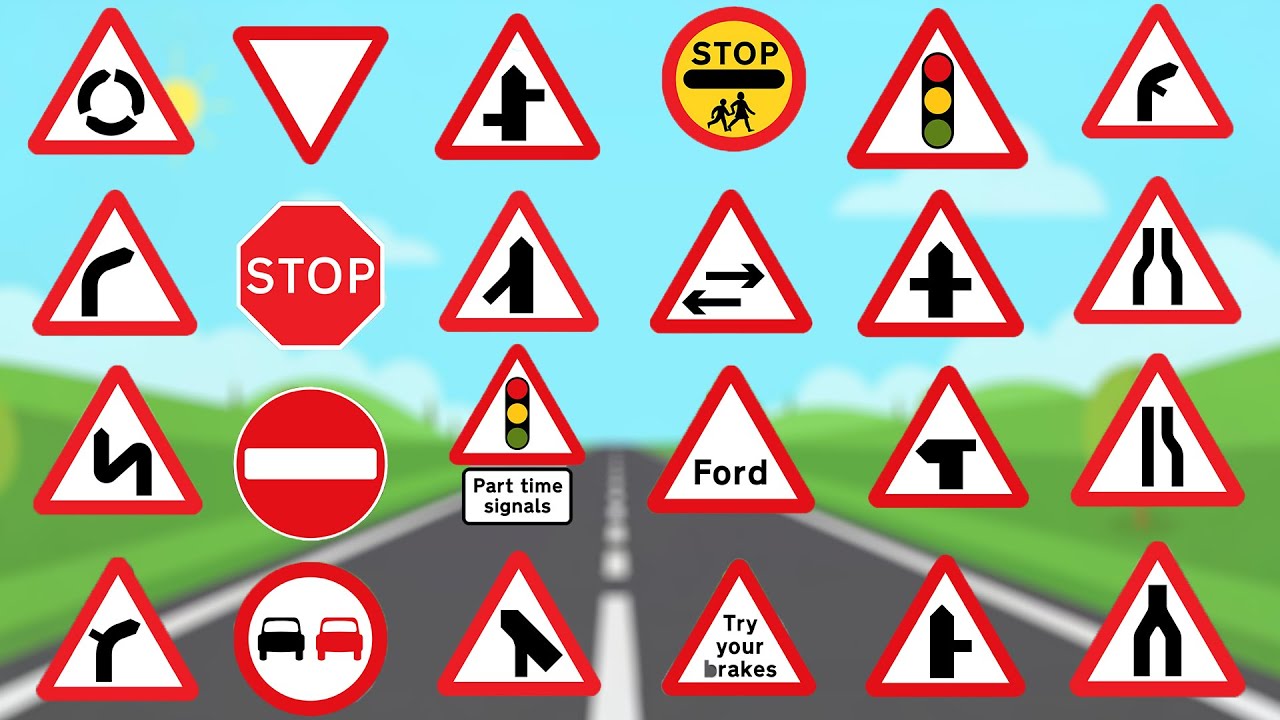 Ultimate 200 Road Signs Tested on Every Driving Exam | Driving Test ...