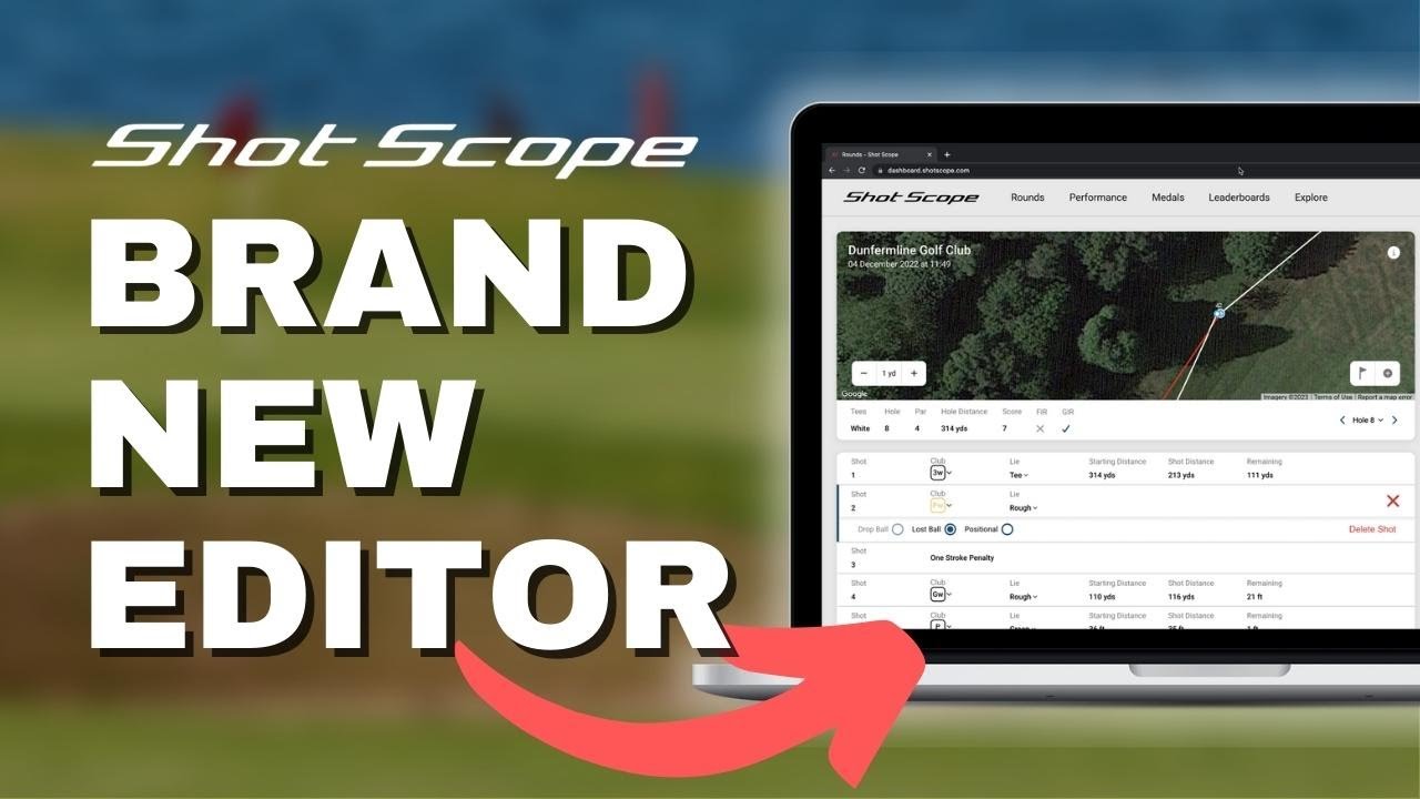 How to edit your round using the NEW Shot Scope Dashboard Editor ...