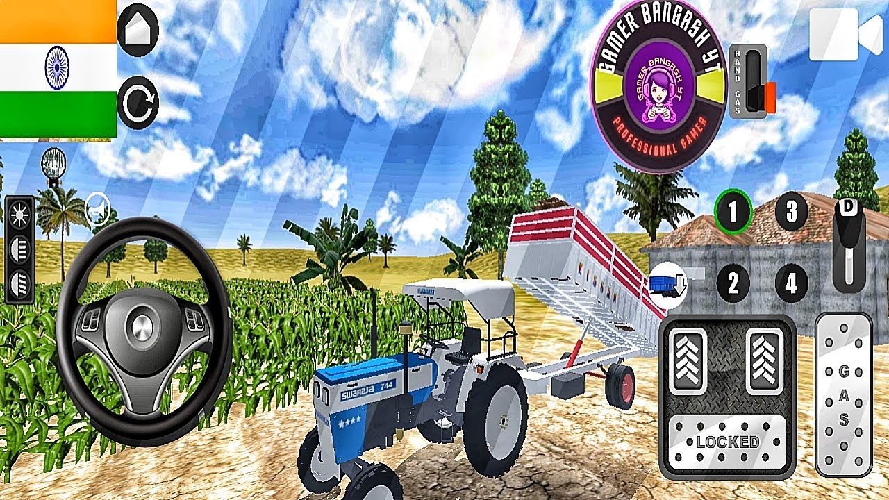 Indian Tractor Farming Simulator 🚜 Real Farming Gameplay 2025 Real ...