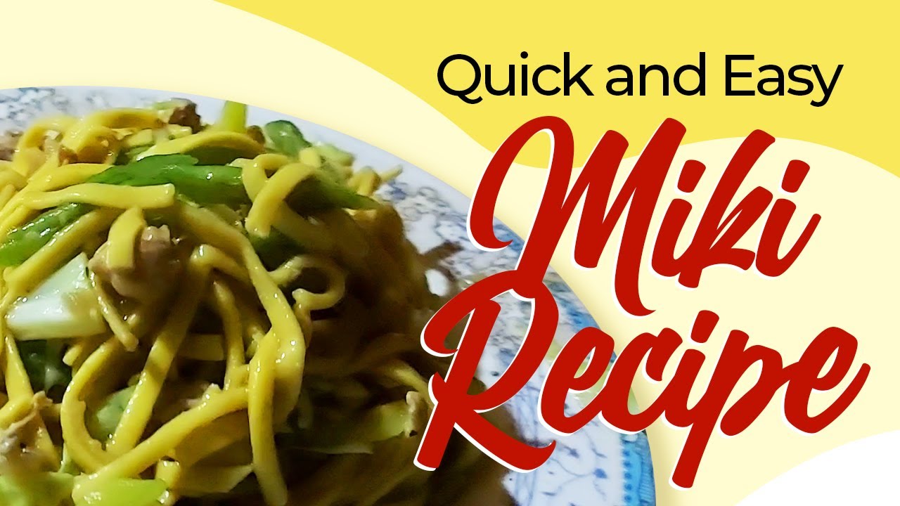 Quick and Easy Miki Noodles Recipe - YouTube